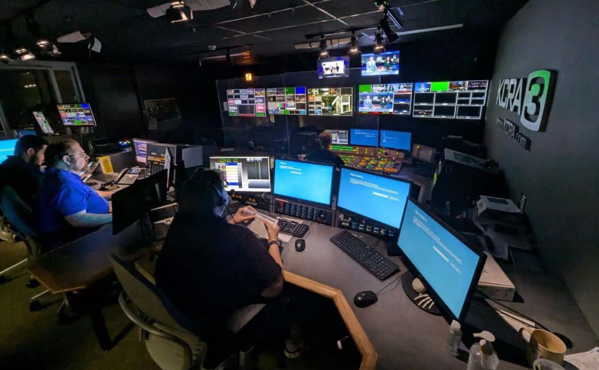 Television Station Control Rooms See Blue During Crowdstrike Outage ...